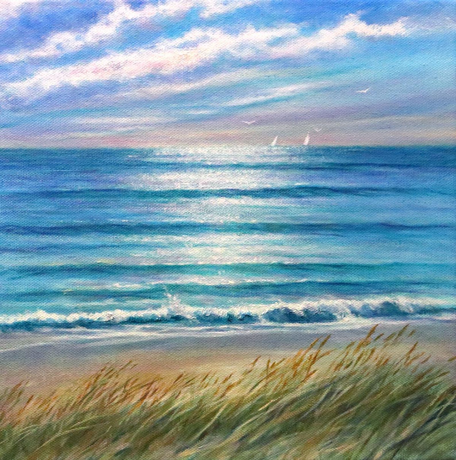 Seascape Beach Greeting Card ~ to the Beach - Etsy