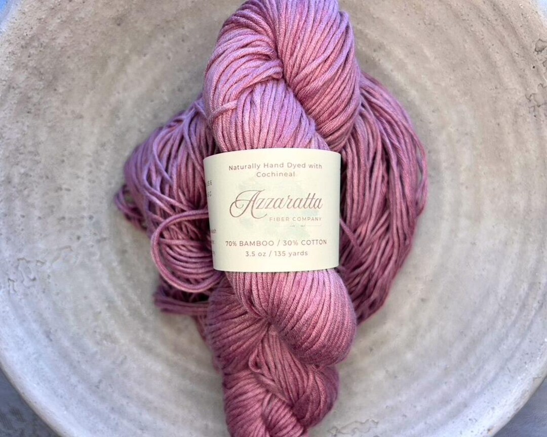 Naturally Hand Dyed With Cochineal - Pink Eco Dyed Bamboo & Cotton ...