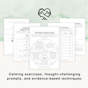 Panic Disorder Workbook: CBT & DBT Self-help Journal (PDF Download A4 ...