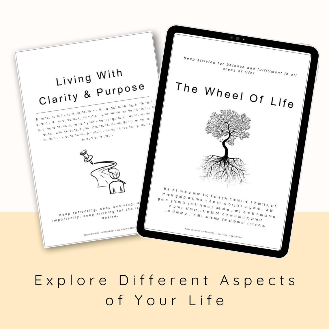Wheel of Life Workbook: Goal Setting & Self-discovery (PDF Download A4 ...