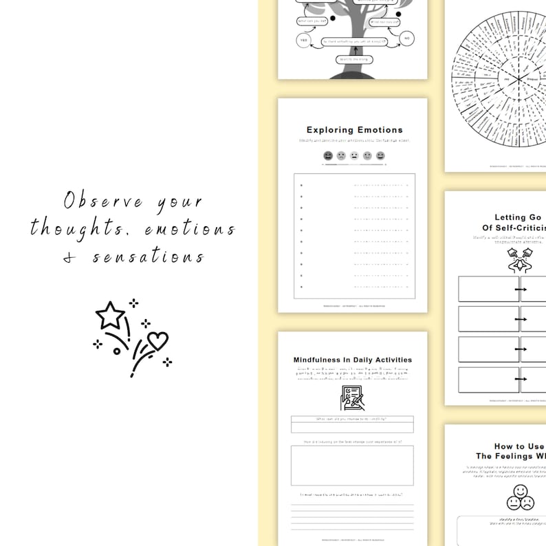 Mindfulness Workbook Journal, Self-help Guide With CBT & DBT Techniques ...