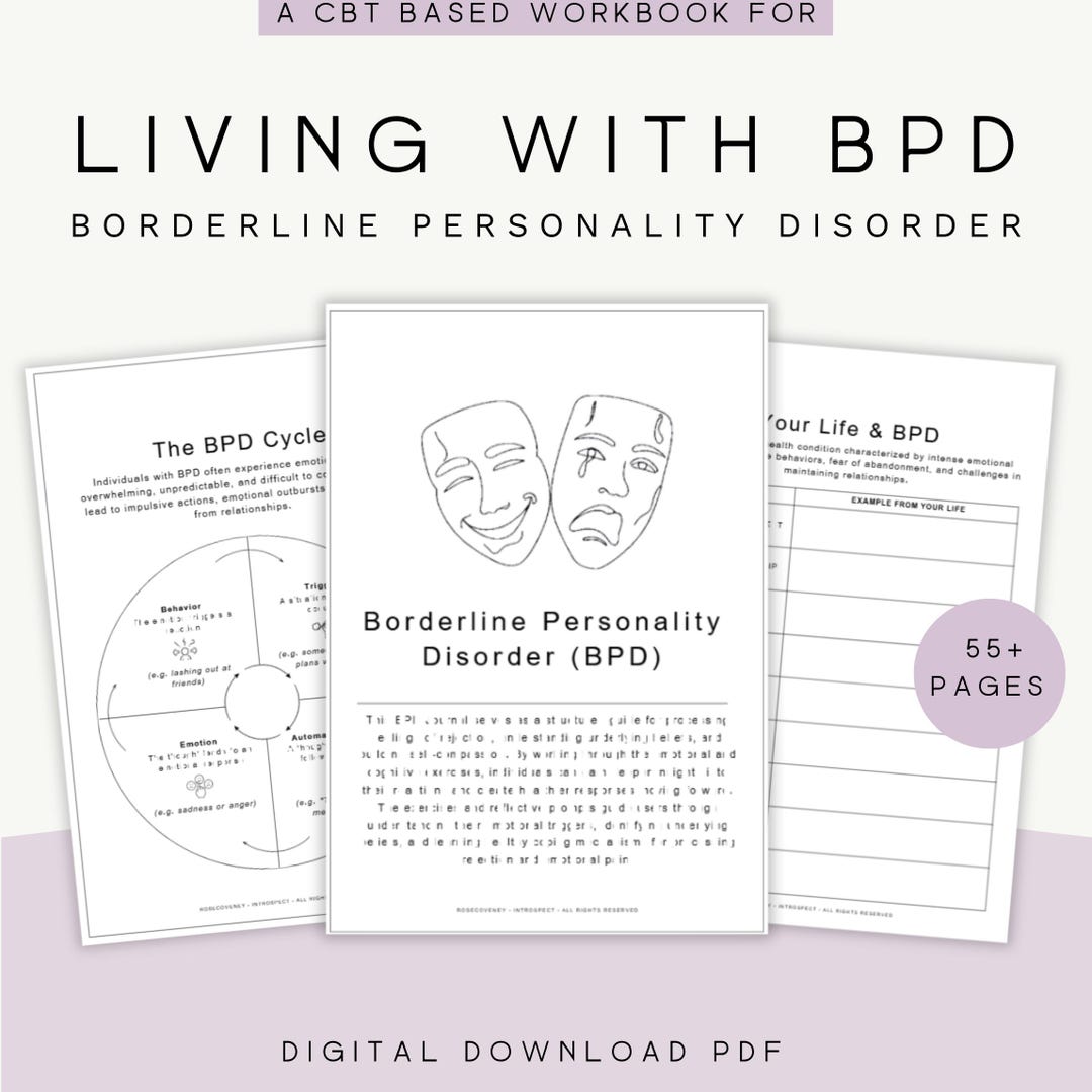 Living With BPD Workbook A CBT & Dbt-based Self-help Guide Journal ...
