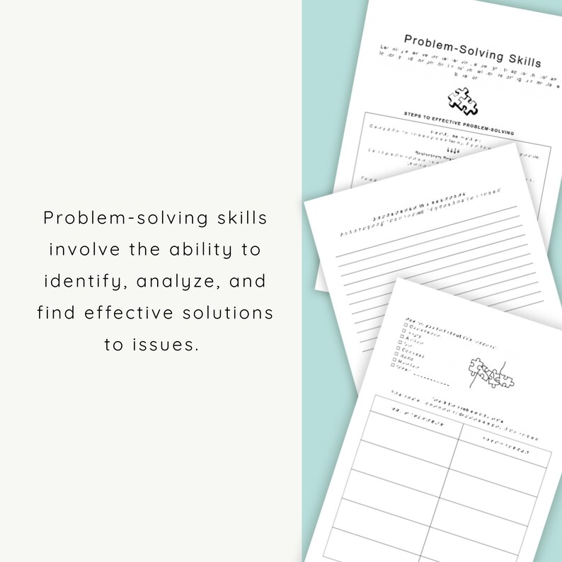 Problem Solving Worksheet: CBT Mental Health Self-help (PDF Download A4 ...