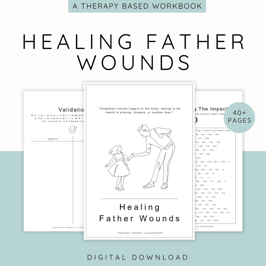 Father Wounds Healing Workbook: Inner Child, Trauma (PDF Download A4/A5 ...