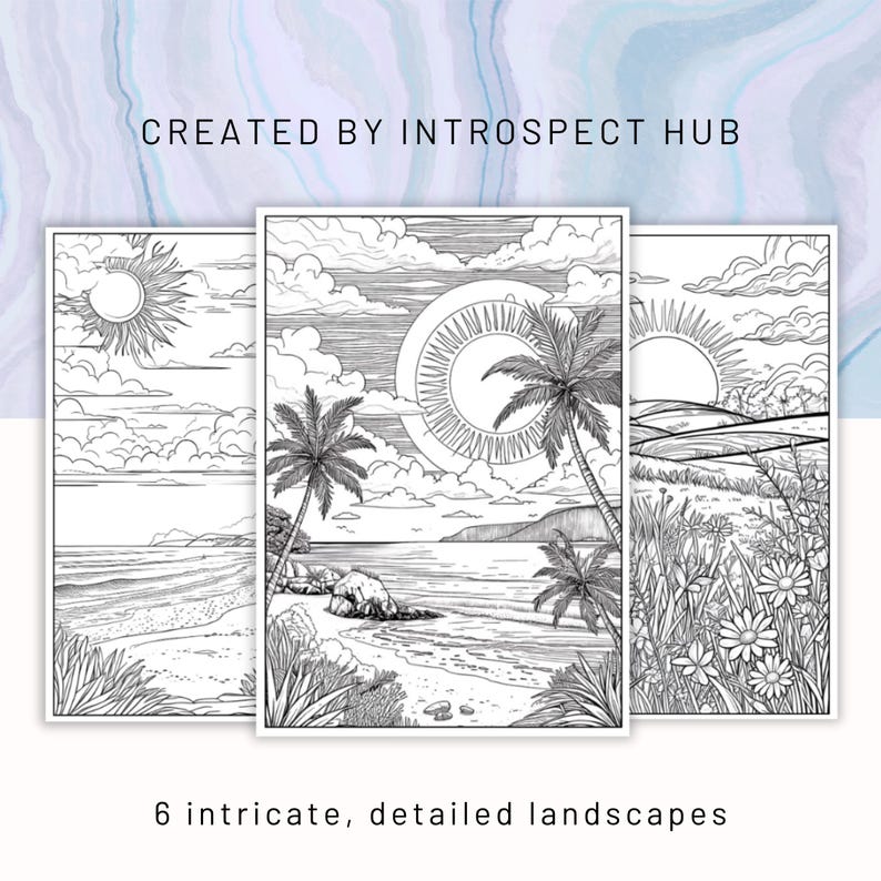 Art Therapy Printable Designs for Anxiety & Depression Relief, Coloring ...