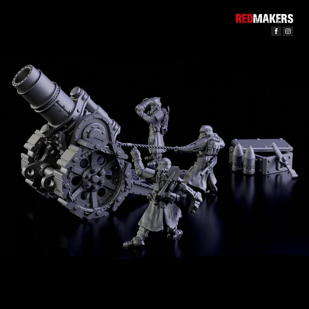 Heavy Mortar - Artillery of the Imperial Force [red Makers] - Etsy