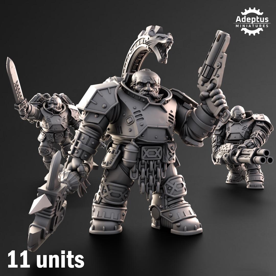 Kill Squad. Heavy Dwarves [adeptus Miniatures] - Etsy