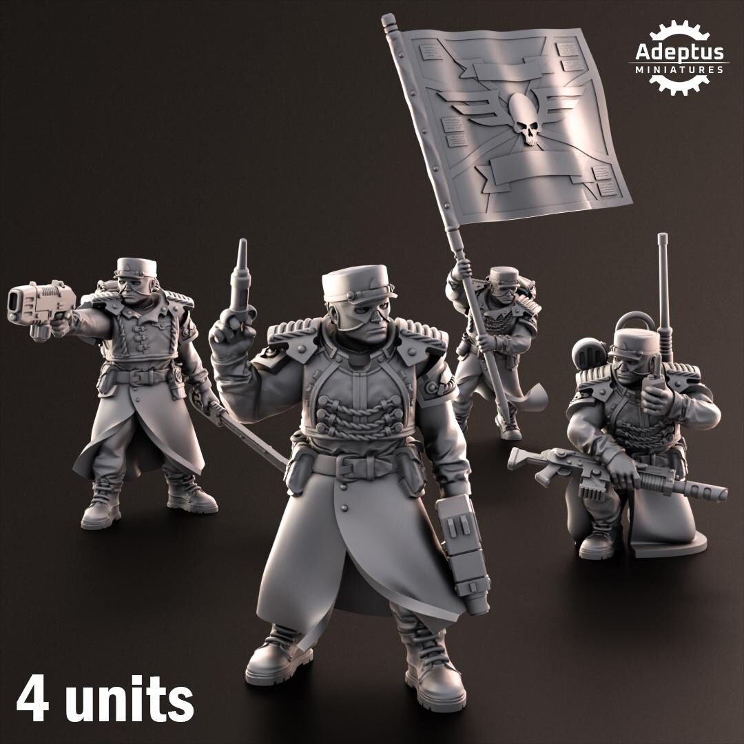 Command Squad. Nightcloak Regiment. Imperial Guard [adeptus Miniatures ...