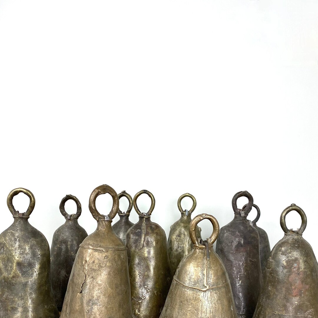 Large Antique African Cow Bells Vintage Bells Primitive Decor Wabi Sabi ...