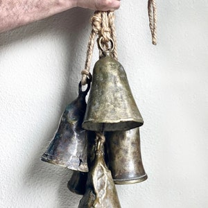 Large Antique African Cow Bells | Vintage Bells | Primitive Decor ...