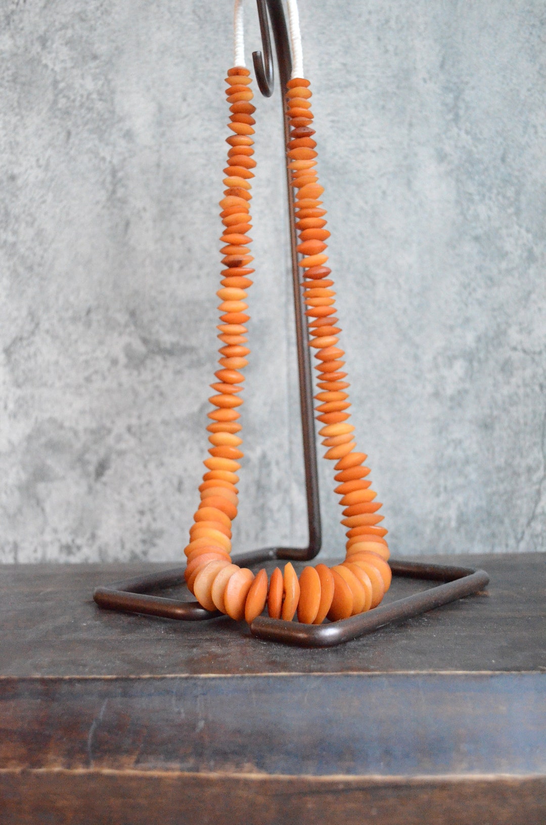 Vintage Bone African Bead Garland: Handmade Ghana Decor - Etsy