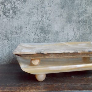 Hand-carved Onyx Tray | Decorative Coffee Table Dish - Etsy