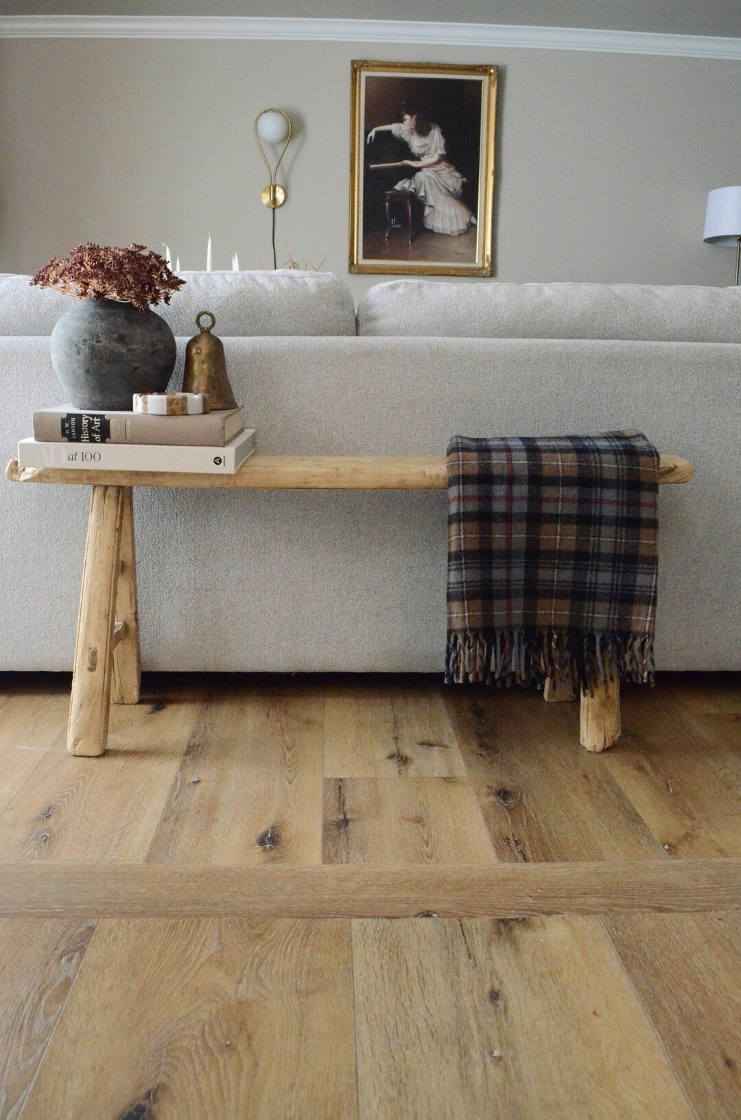 Vintage Rustic Skinny Elm Bench Vintage Reclaimed Elm Wood Bench ...