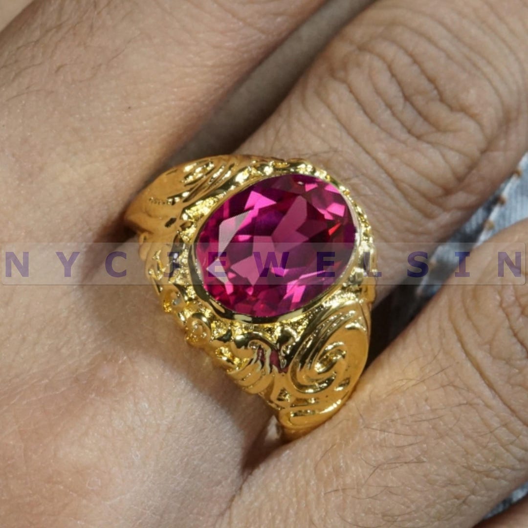 Ruby Man's Ring 925 Starling Silver Handmade Jewelry, Christmas Gift - Etsy