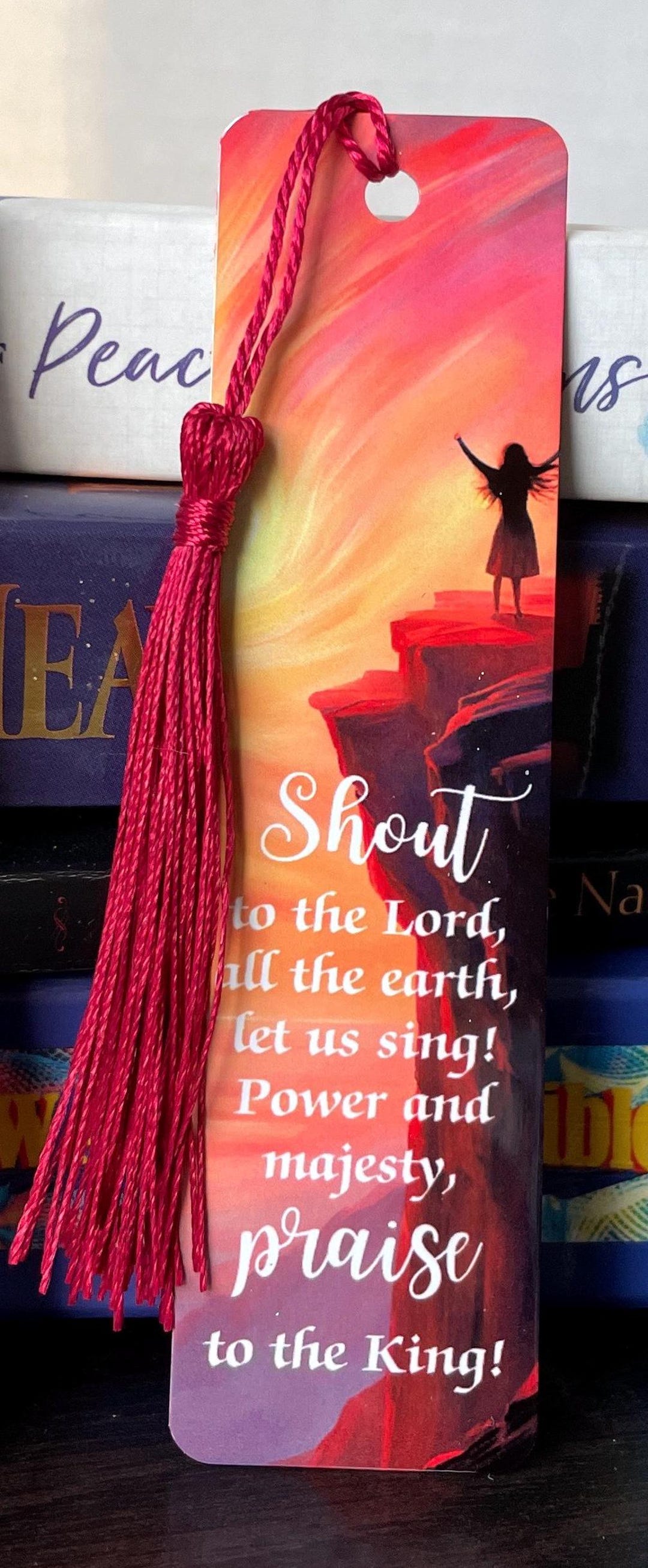 Inspirational Bookmarks SET - Shout to the Lord! - Personalize It! - Etsy