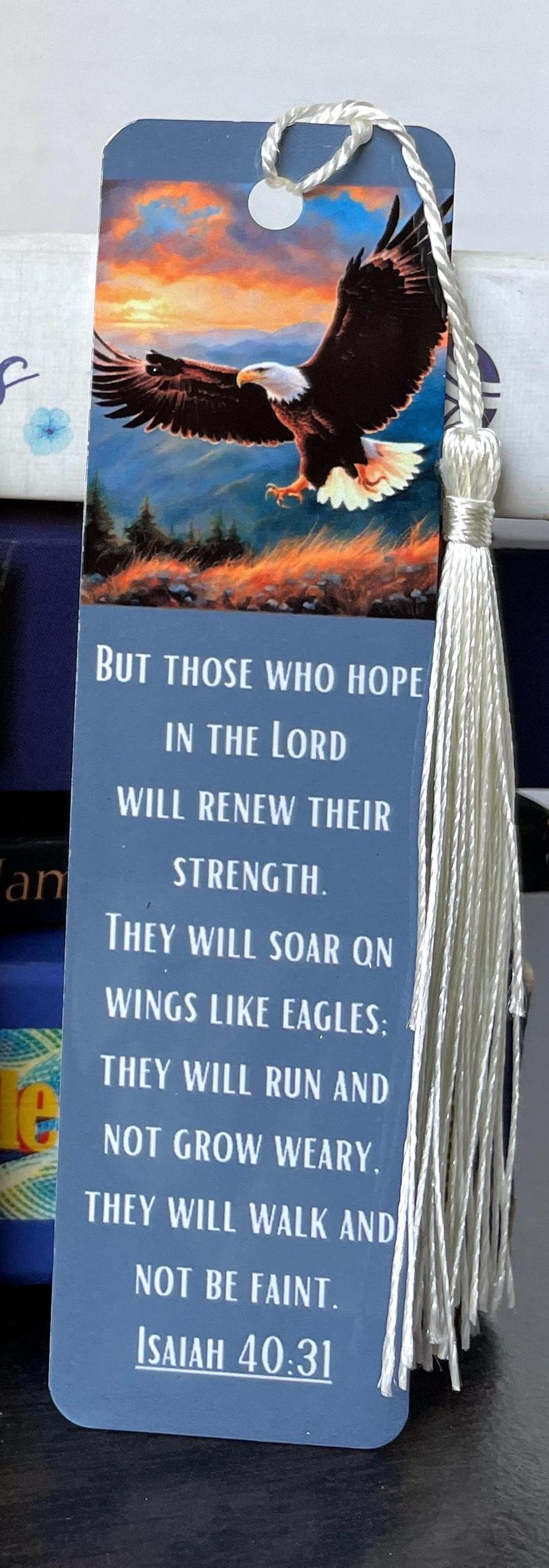 Inspirational Bookmarks SET - Isaiah 40:31, Soar on Wings - Personalize ...