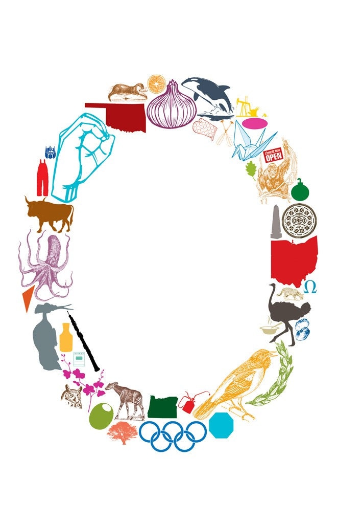 O is For... (11 X 17 Letter O Poster Print) | Gift for Baby Nursery ...