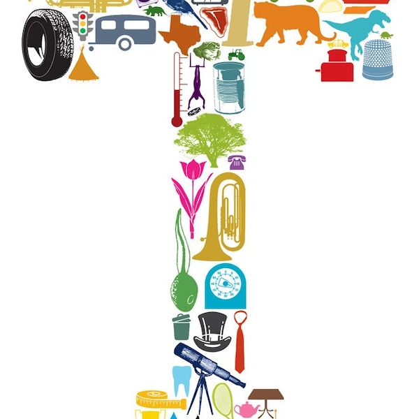 Letter Poster T - Etsy