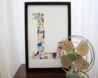 B is For... (11 X 17 Letter B Poster Print) | Gift for Baby Nursery ...