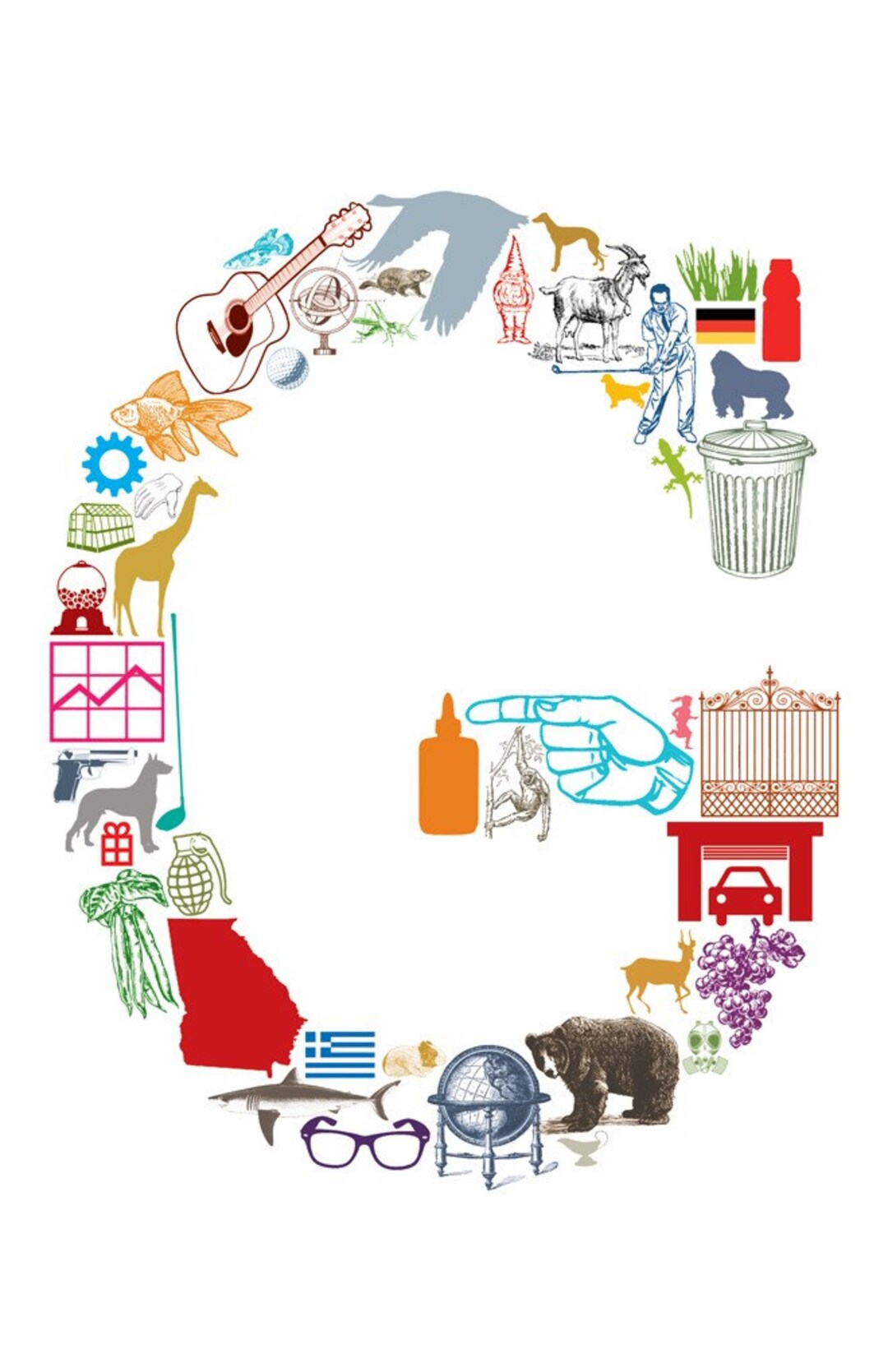 G is For... (11 X 17 Letter G Poster Print) | Gift for Baby Nursery ...