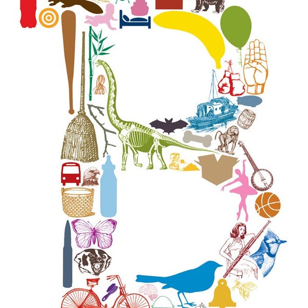 Letter B Poster - Etsy