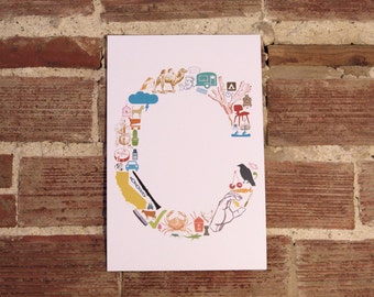 B is For... (11 X 17 Letter B Poster Print) | Gift for Baby Nursery ...