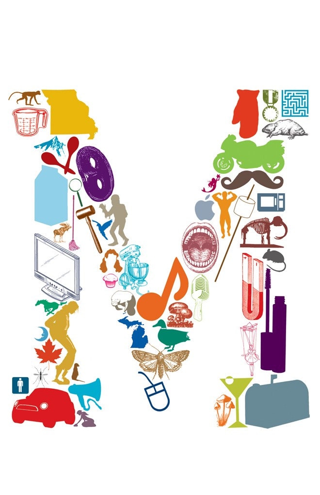 M is For... (11 X 17 Letter M Poster Print) | Gift for Baby Nursery ...