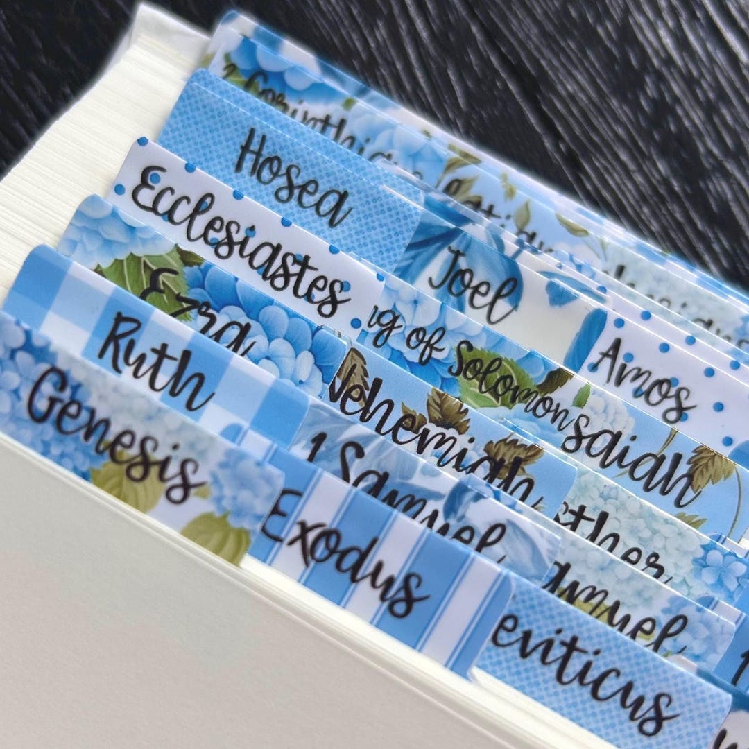 Bible Tabs | Floral Bible Tabs | Pretty Bible Tab | Handmade Bible Tabs ...