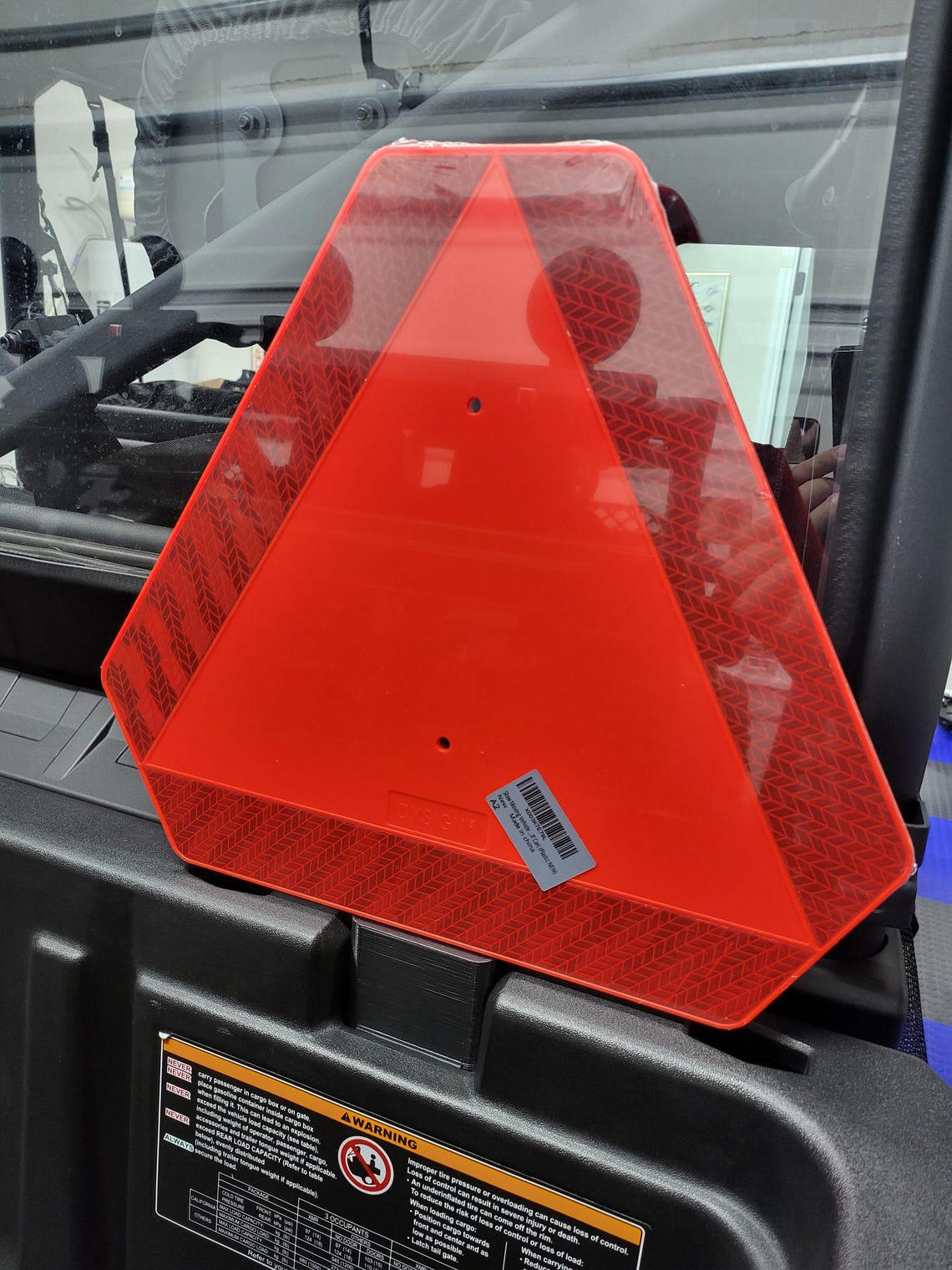 UTV Sign Mount for Can-am Defender Slow Moving Safety Triangle - Etsy