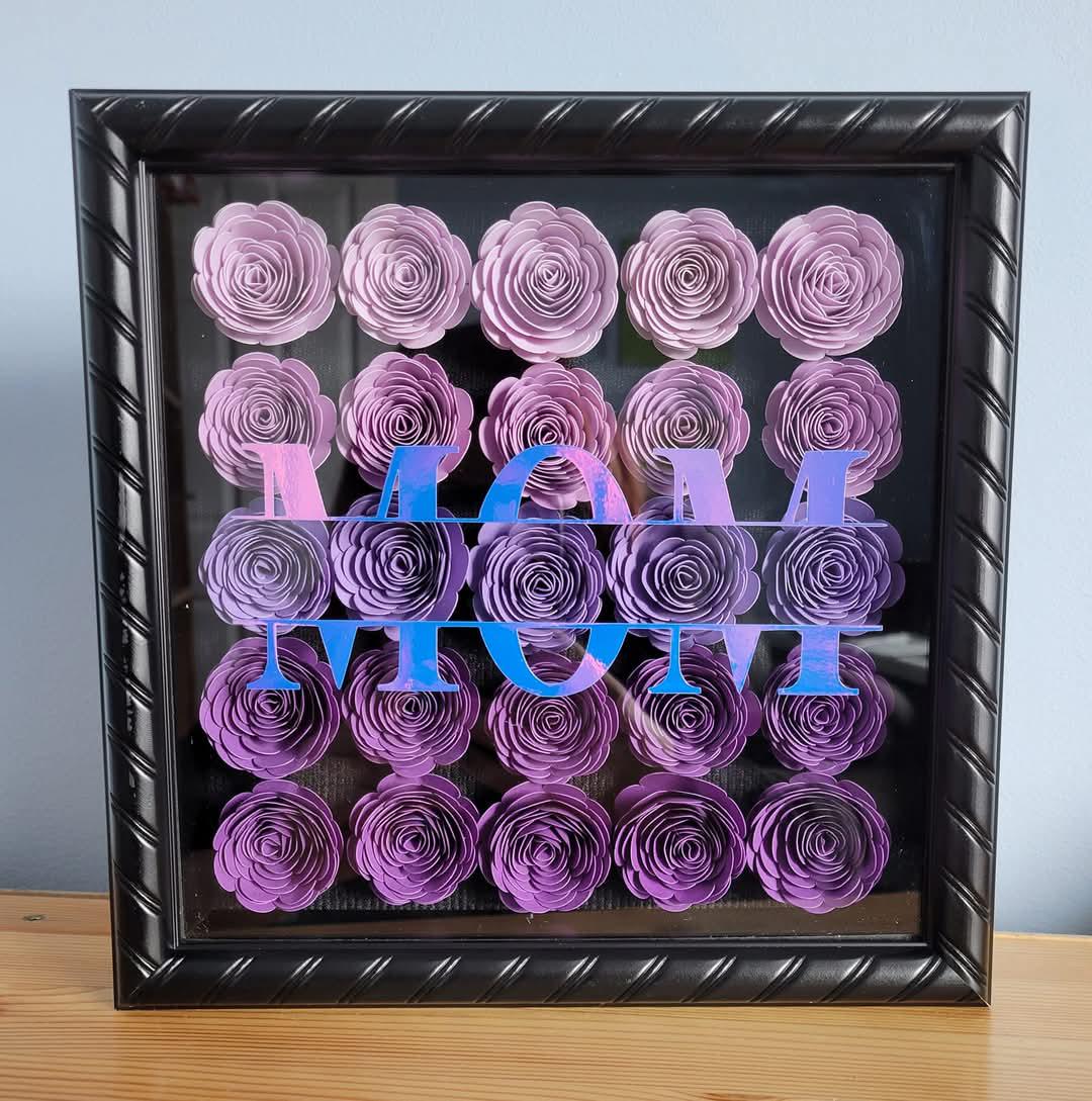 MOM Monogram Shadow Boxes - Etsy