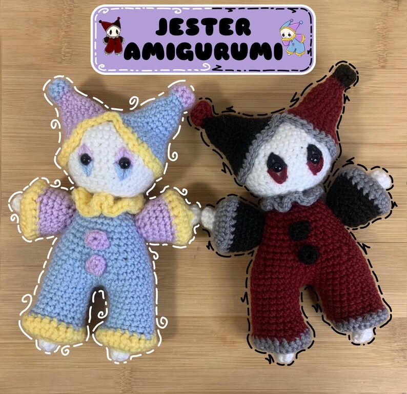Jester Amigurumi - Crochet Plush - Etsy