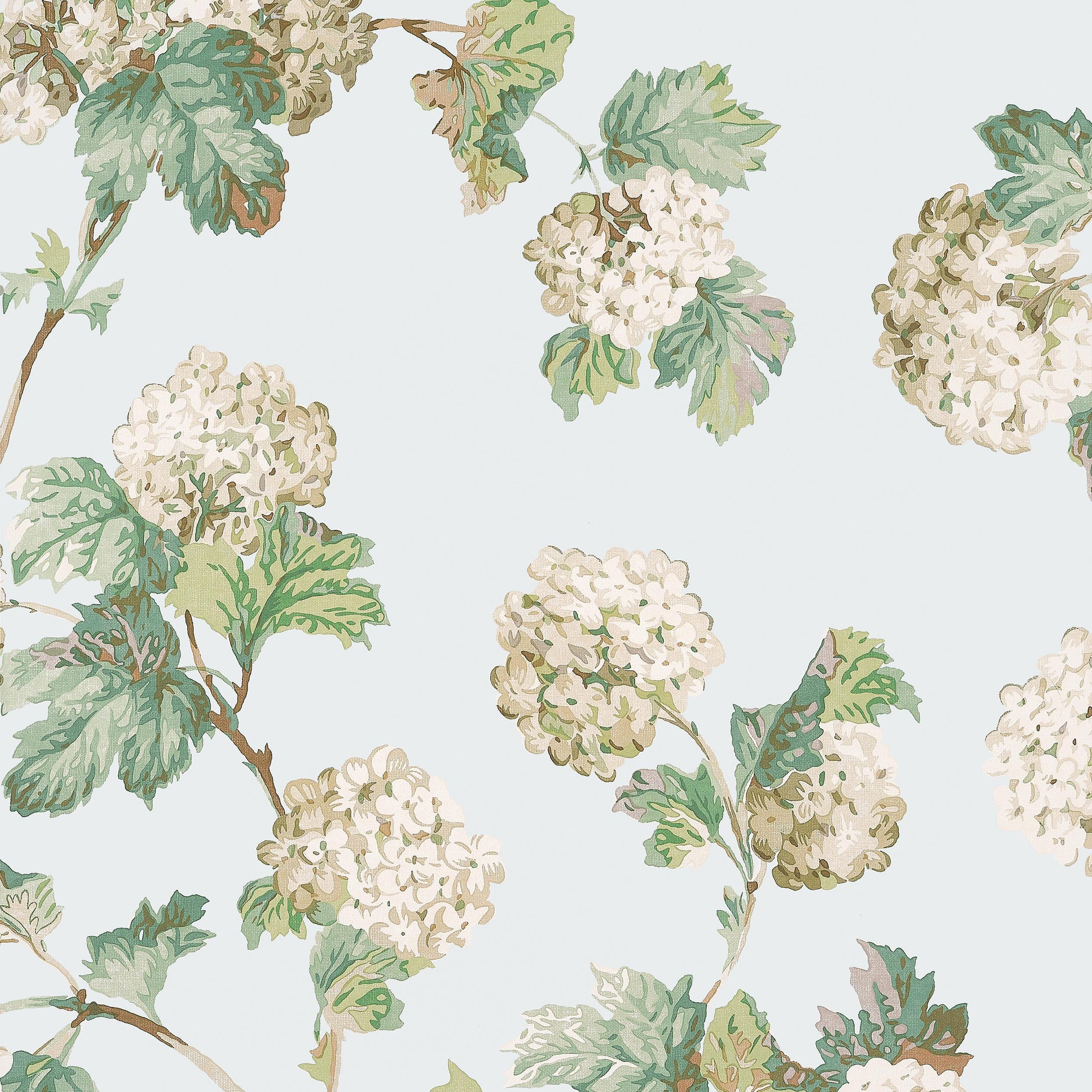 Anna French SUSSEX HYDRANGEA Wallpaper, Designer Wallpaper, Floral ...