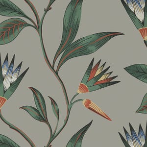Anna French CLEO VINE Wallpaper, Designer Wallpaper, Lotus Flower ...