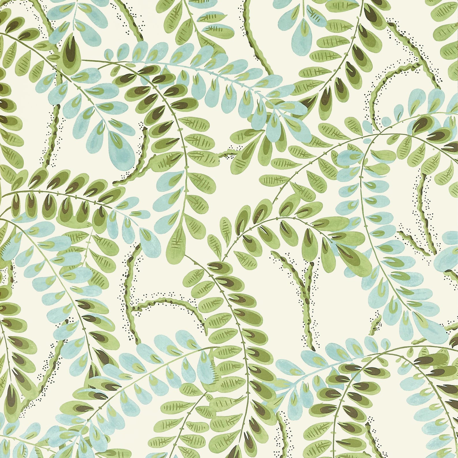 Thibaut AUGUSTA Wallpaper, Designer Wallpaper, Fanciful Foliage ...