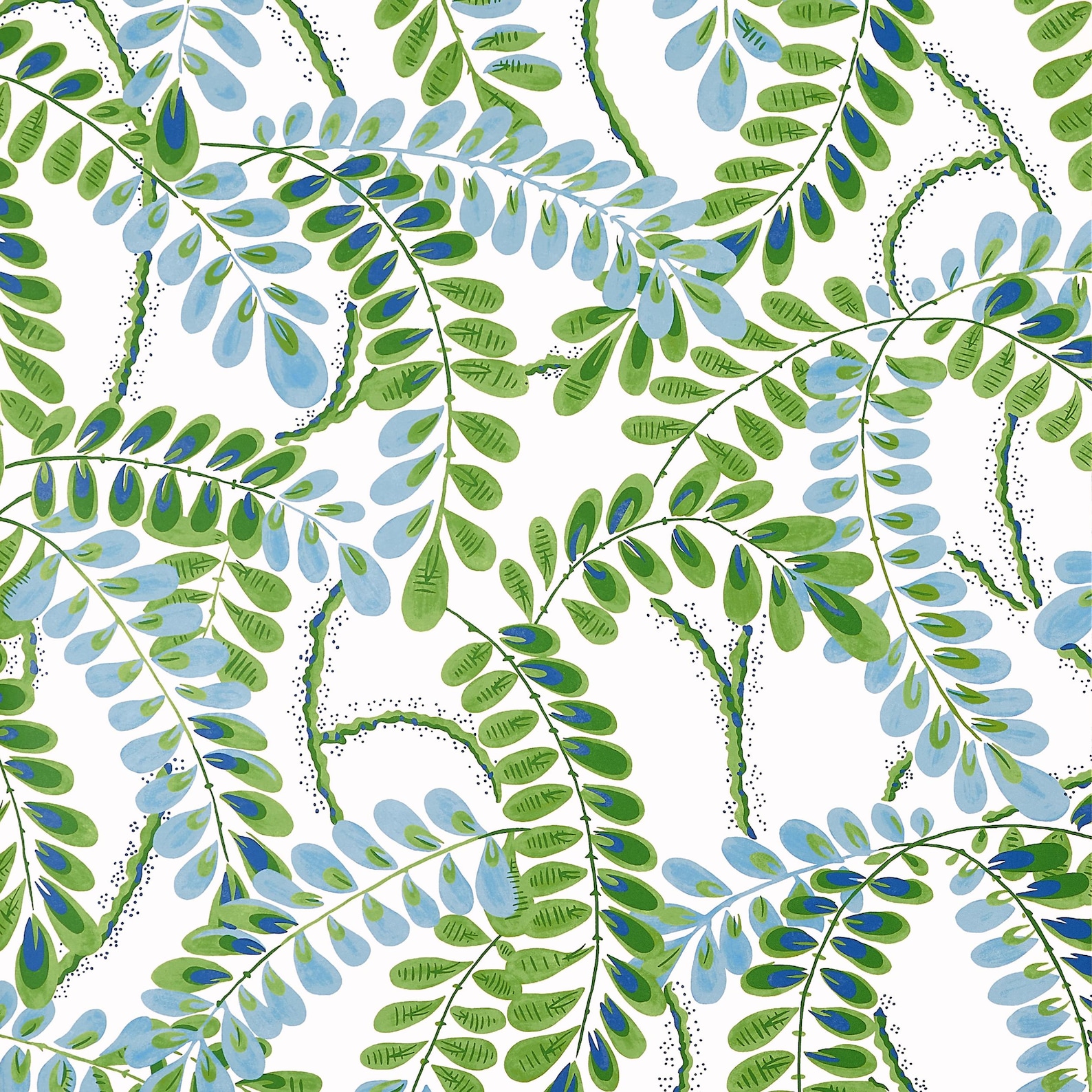 Thibaut AUGUSTA Wallpaper, Designer Wallpaper, Fanciful Foliage ...