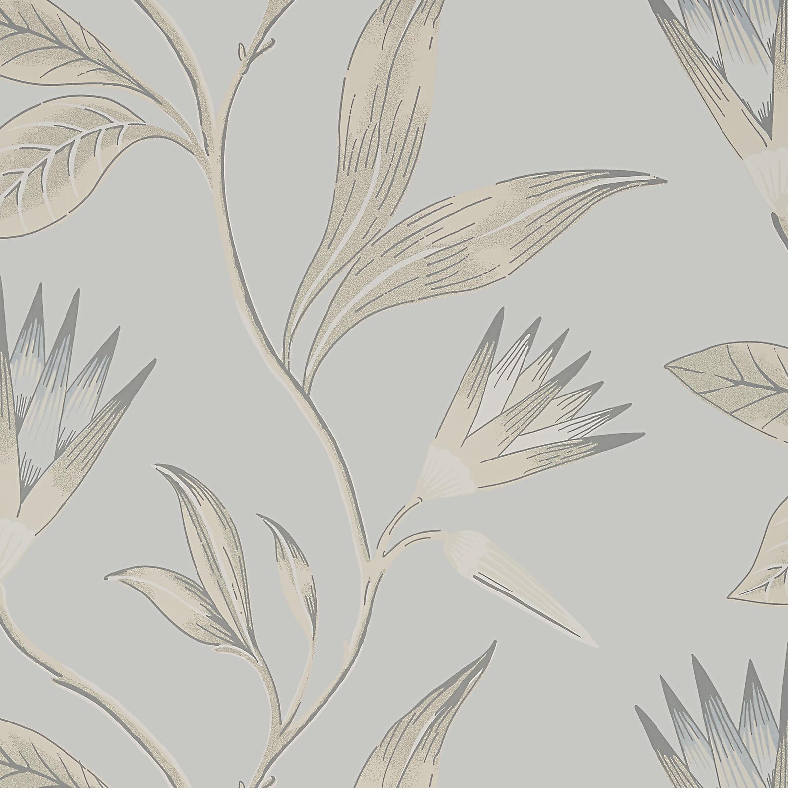 Anna French CLEO VINE Wallpaper, Designer Wallpaper, Lotus Flower ...