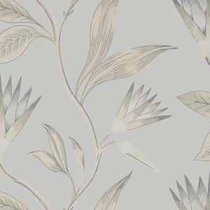 Anna French CLEO VINE Wallpaper, Designer Wallpaper, Lotus Flower ...