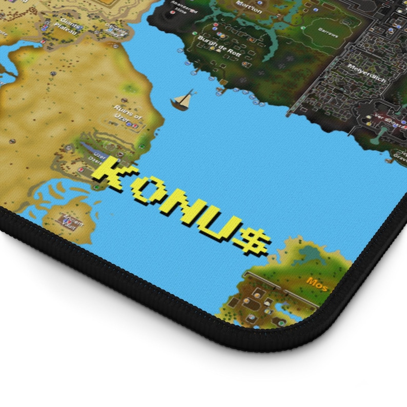Custom Runescape Mouse Pad, OSRS World Map Desk Mat, Runescape Gift ...