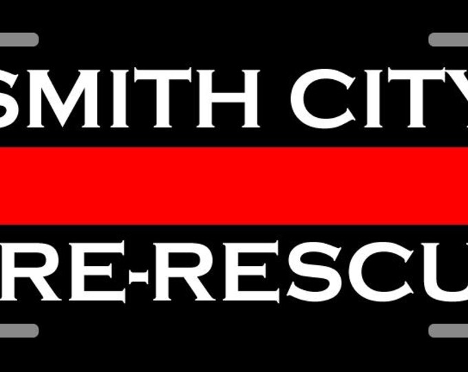 Custom Fire Department License Plates - Etsy