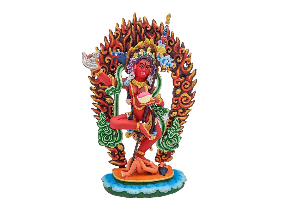 Handmade Kurukulla Statue: Traditional Buddhist Copper Art (7-inch) - Etsy