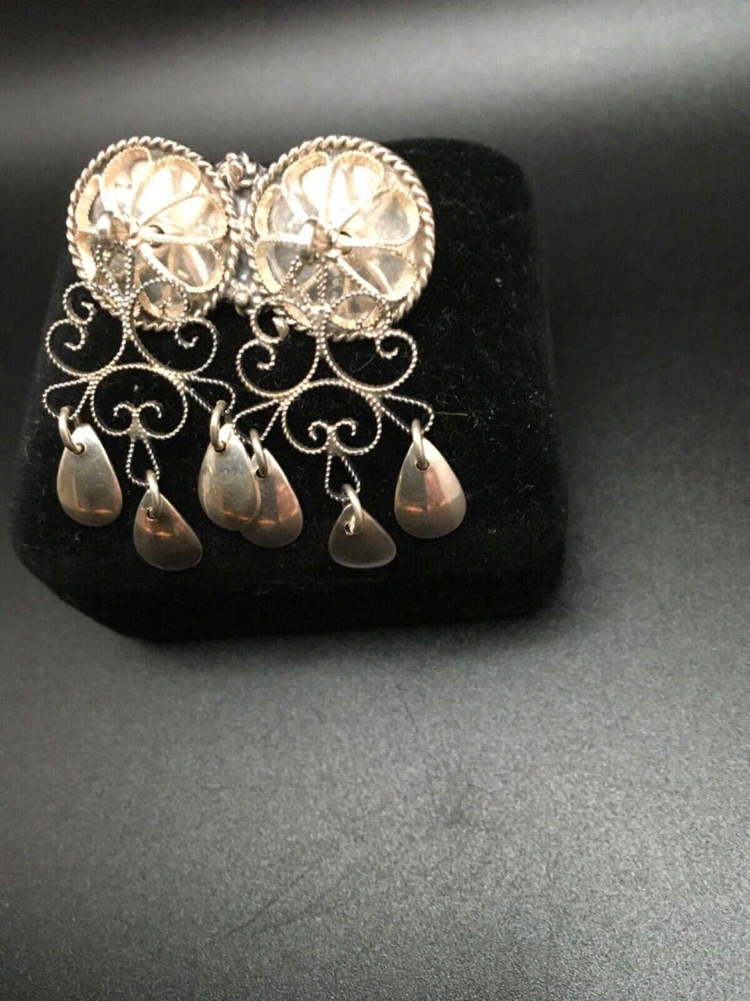 Vintage Solje Norwegian 830 Silver Brooch Double With Bangles - Etsy