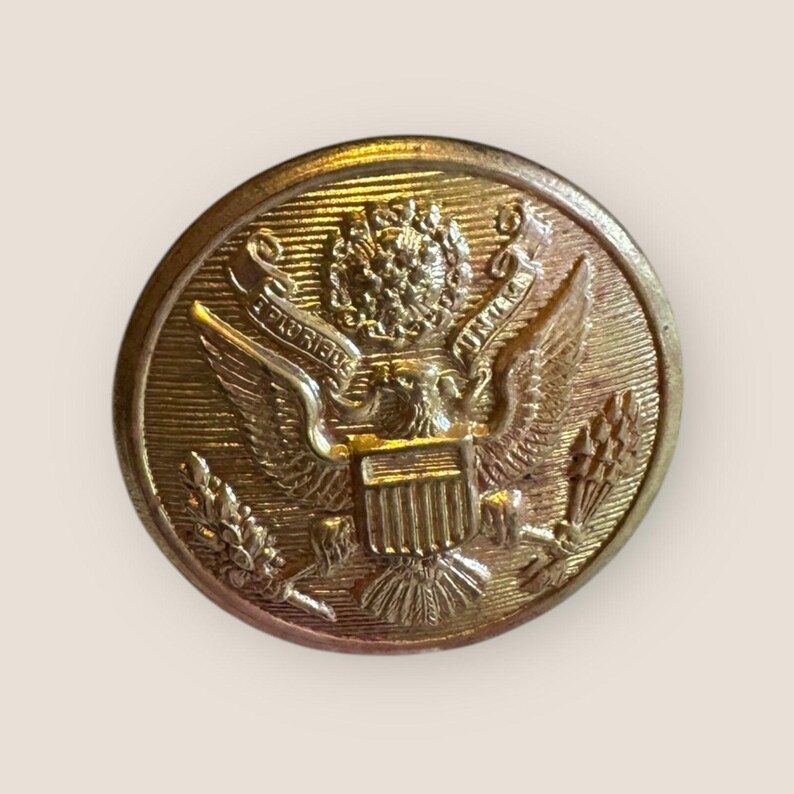 WW II Army Brass Buttons (3) Eagle Pin - Etsy