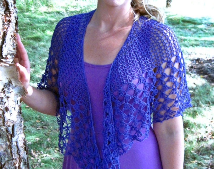 Odette Crochet PATTERN for Lace Shawl and Collar - Etsy