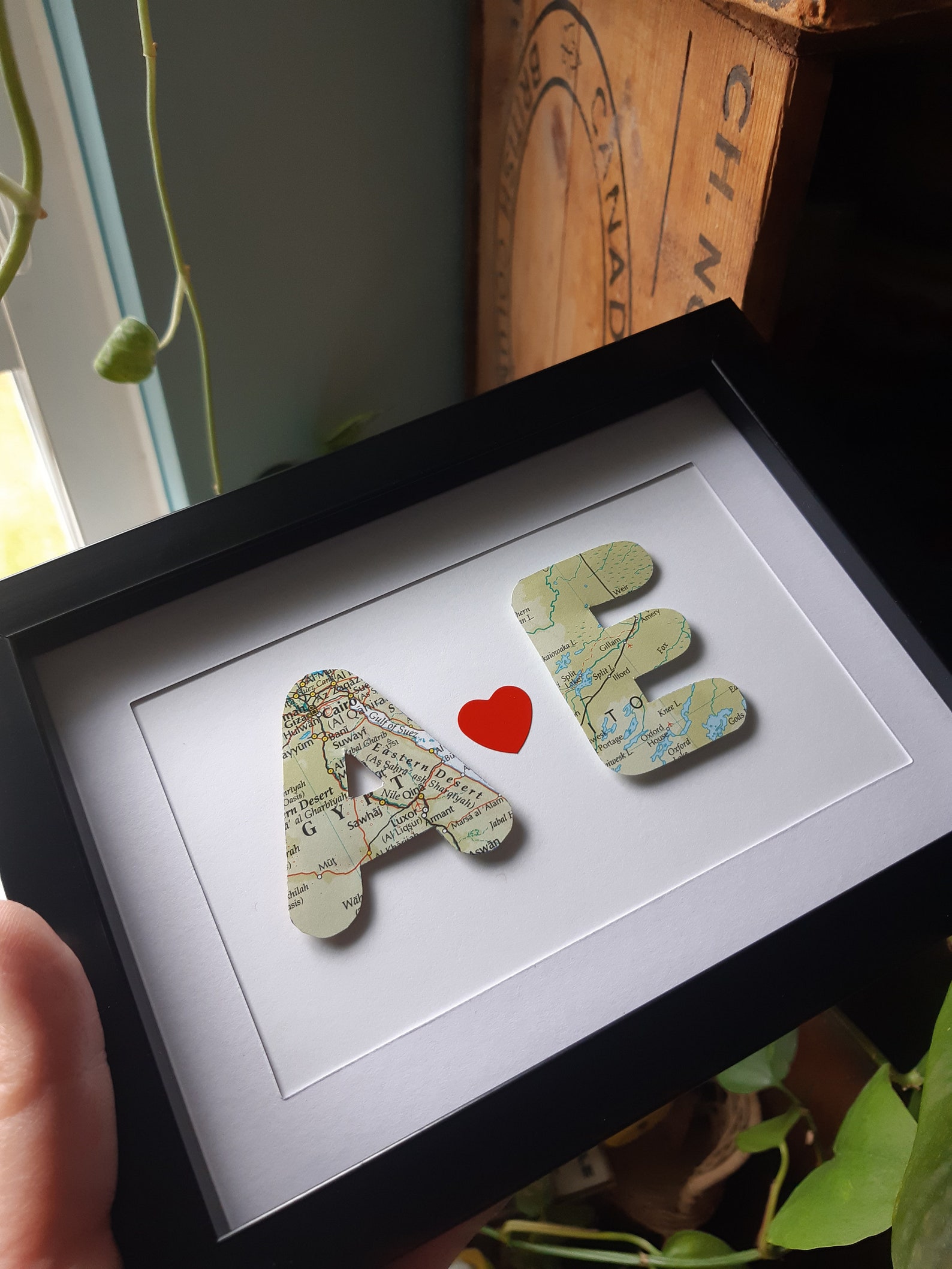 Custom Map Frame Long Distance Gift Deployment Gift Custom - Etsy