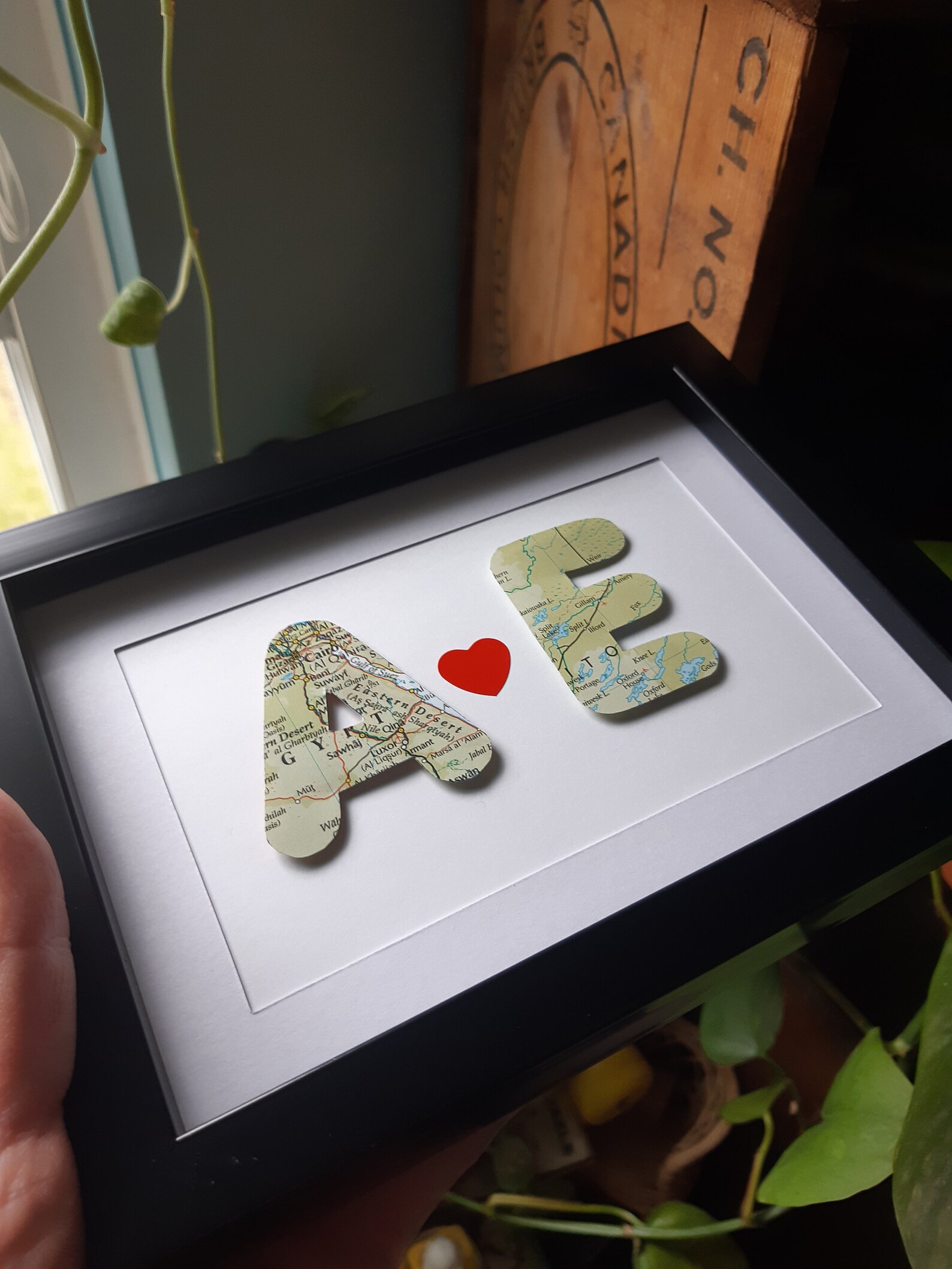 Custom Map Frame Long Distance Gift Deployment Gift Custom - Etsy