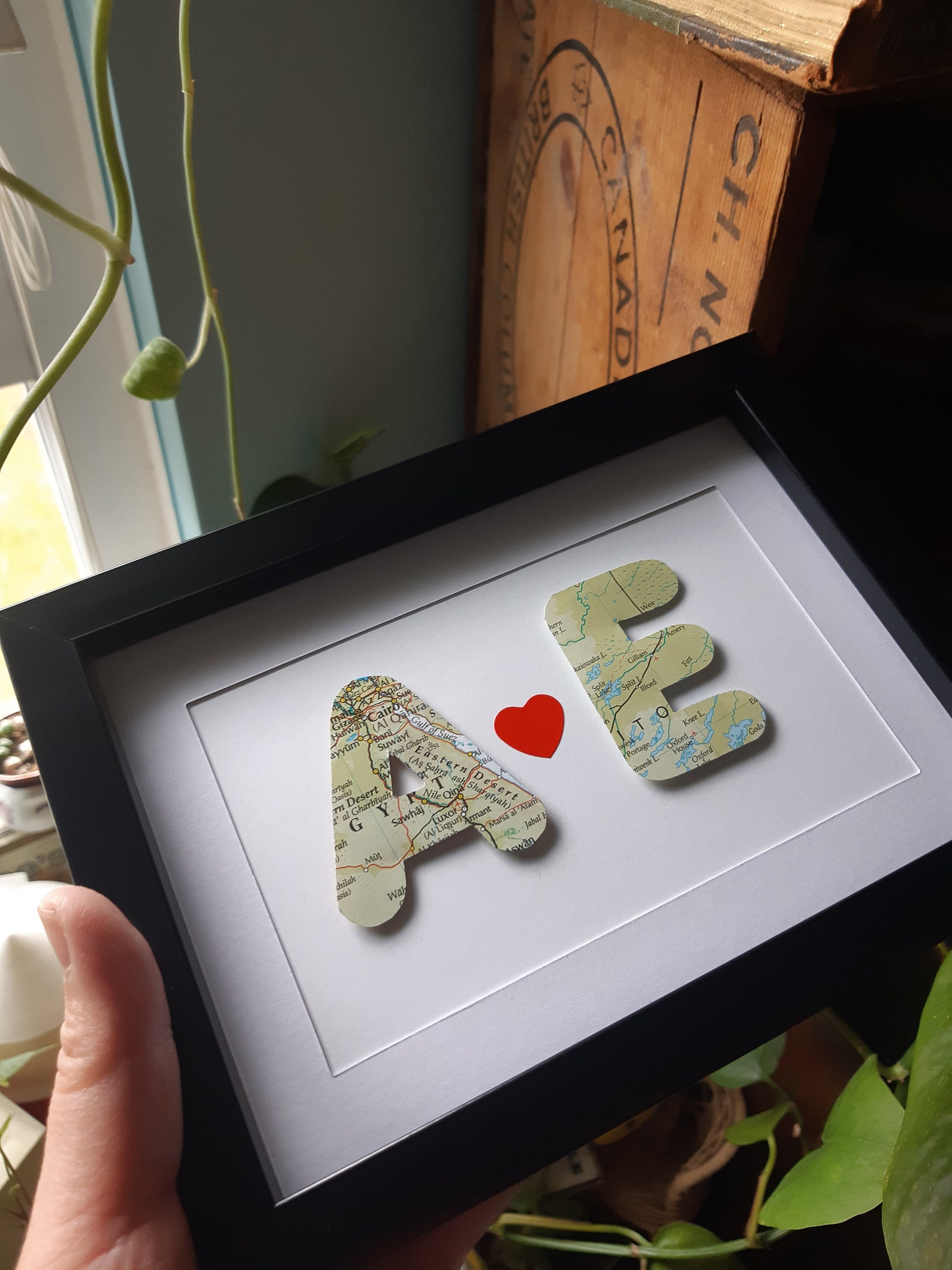Custom Map Frame Long Distance Gift Deployment Gift Custom - Etsy