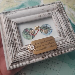 Long Distance Gift, Two Maps in One, Custom Map Gift, Maps in Frame ...