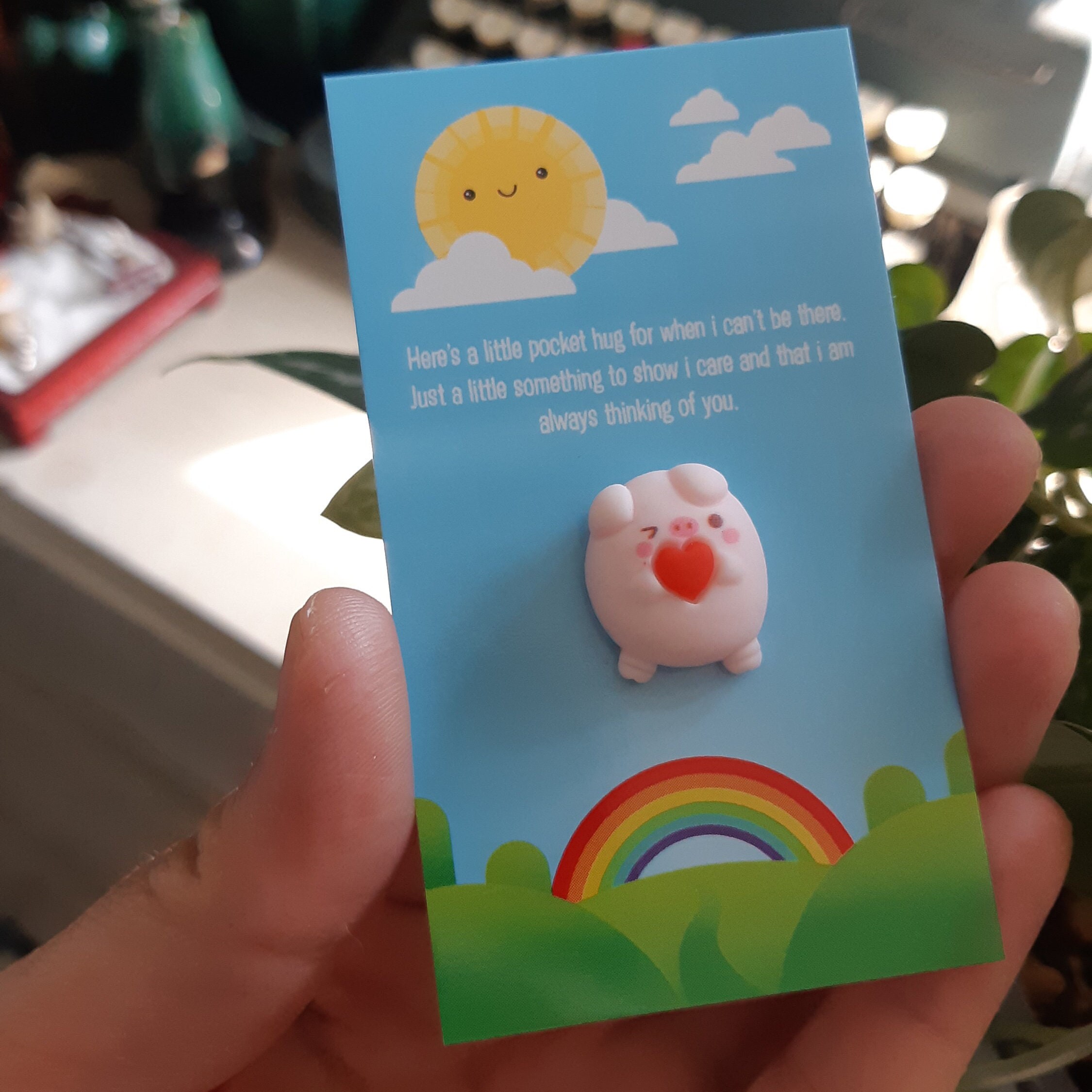 Pocket Hug, Token of Love, Love Token, Pig Pocket Hug, Cute Pocket Hug ...