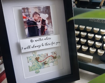 Personalized Long Distance Relationship Picture Frame Long - Etsy