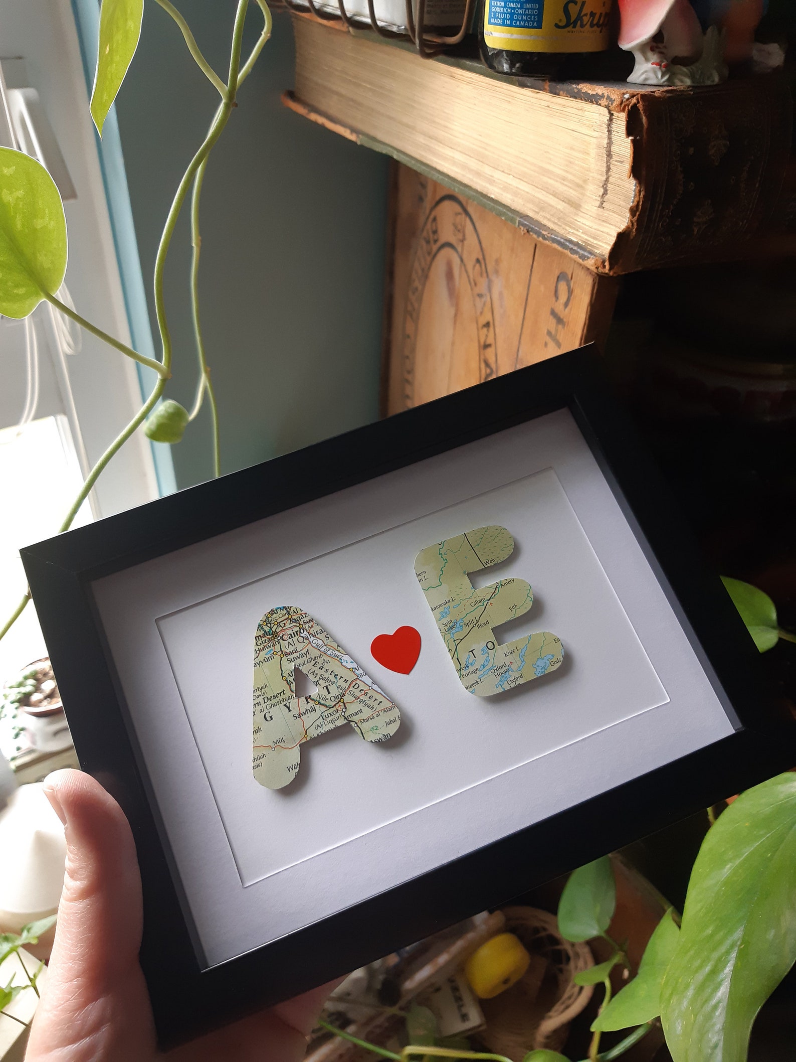 Custom Map Frame Long Distance Gift Deployment Gift Custom - Etsy